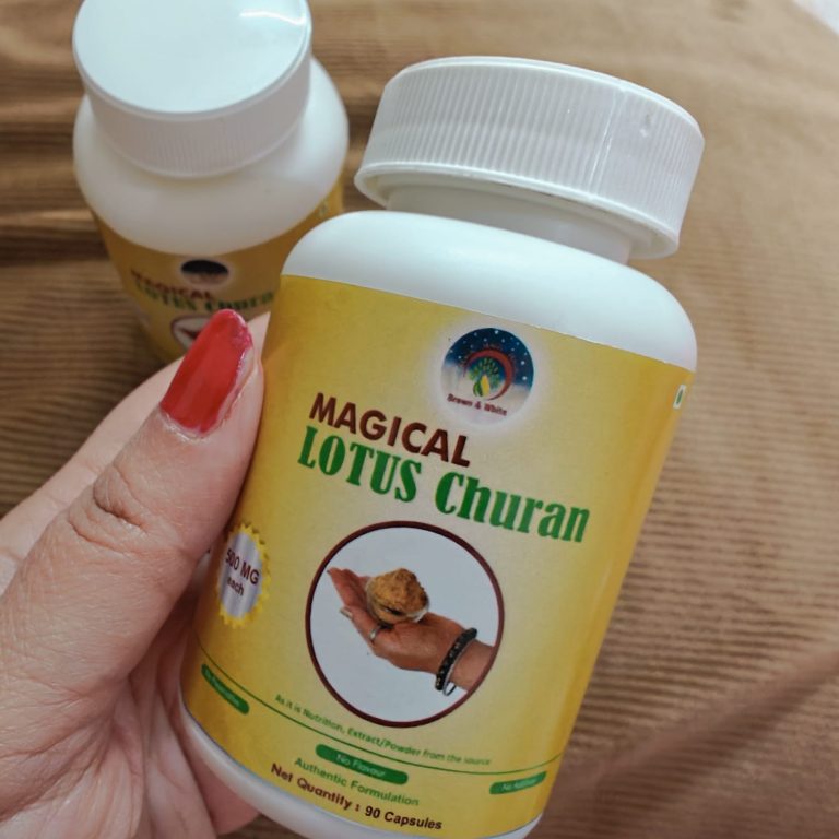 Brown & White Magical Lotus Leaf Churan, for Wellness, Hair & Skin ...